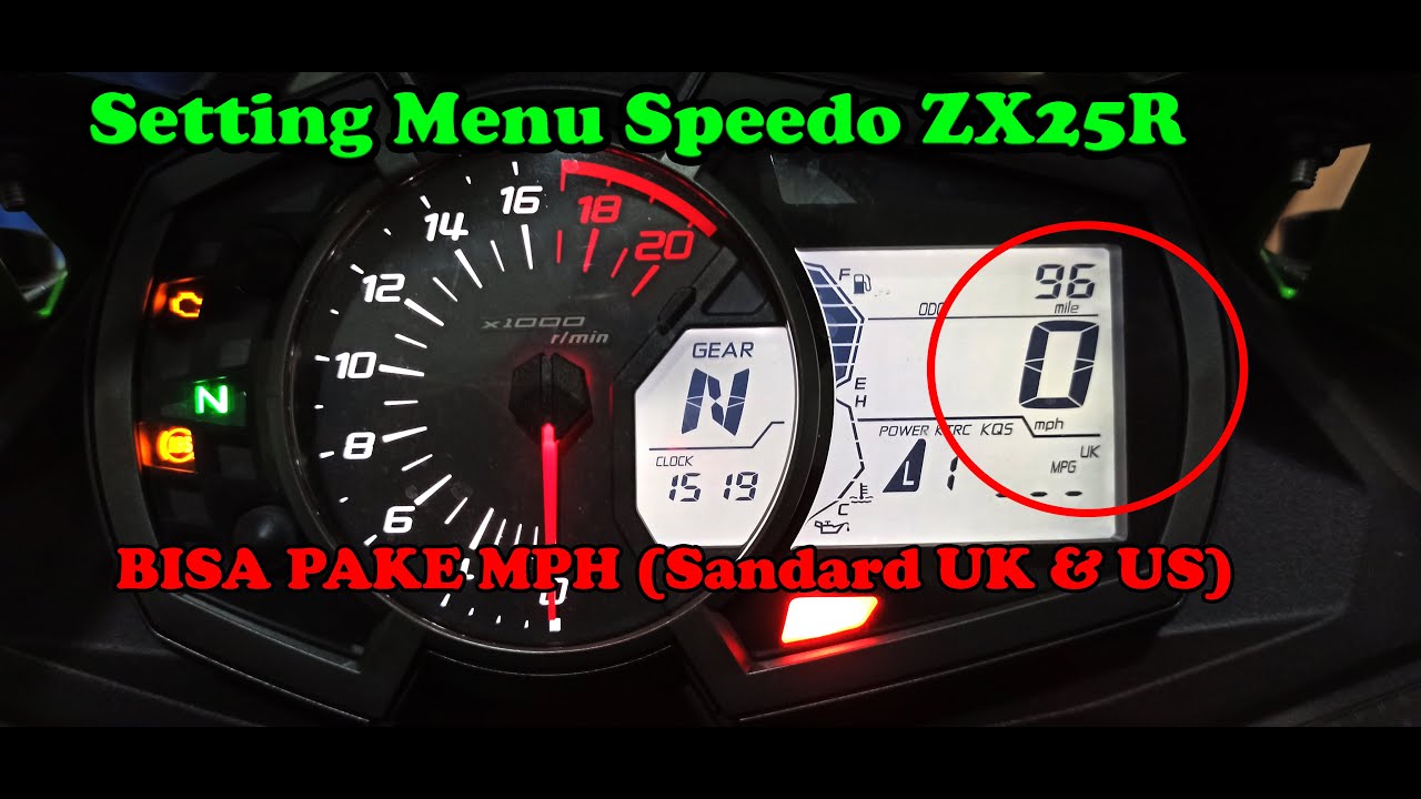 TECH REVIEW | CEK MENU SPEEDO ZX25R | SETTING JAM KTRC QUICK SHIFT ...