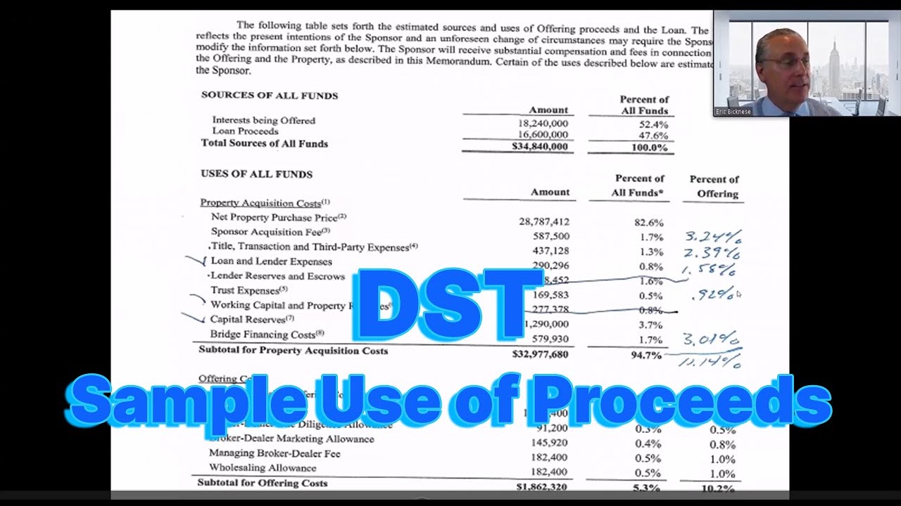 Fees of a DST: Example Use of Proceeds with Eric Bicknese - YouTube