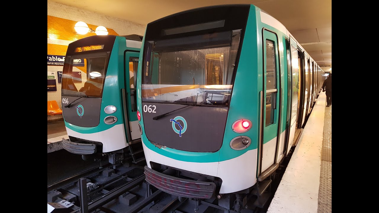 Métro Ligne 5🚇MF01 RATP : Place d'Italie ️Bobigny - Pablo Picasso - YouTube