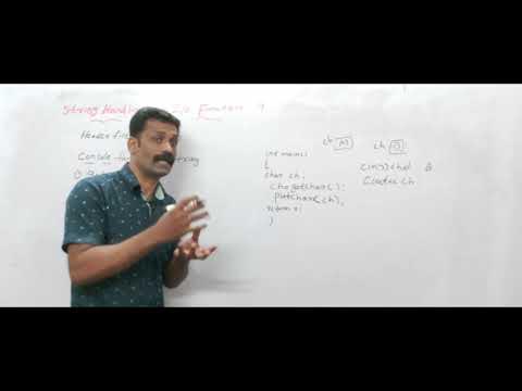 Plus One computer Science String handling and input and output functions - YouTube