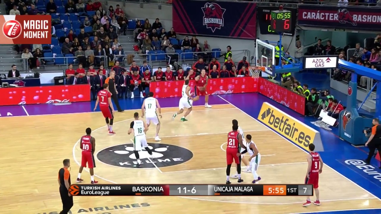 7DAYS Magic Moment Janis Timma Slam Dunk, Baskonia Vitoria Gasteiz ...