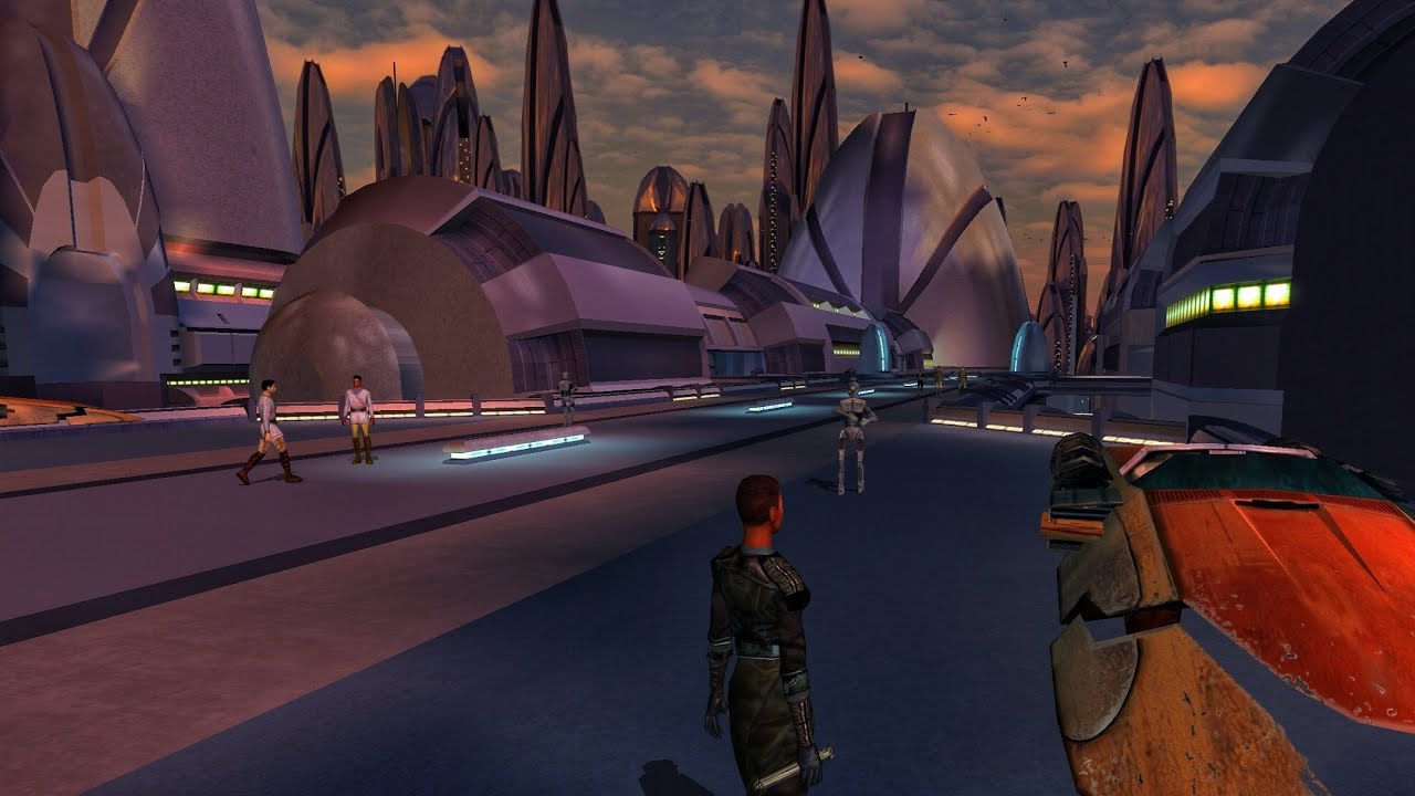 Star Wars KOTOR 1 Soldier/Consular Gameplay - Taris Upper City - YouTube