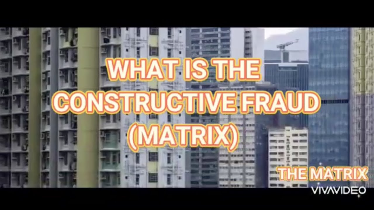 Part 5 - What is the constructive fraud? - Restoration Plan - YouTube