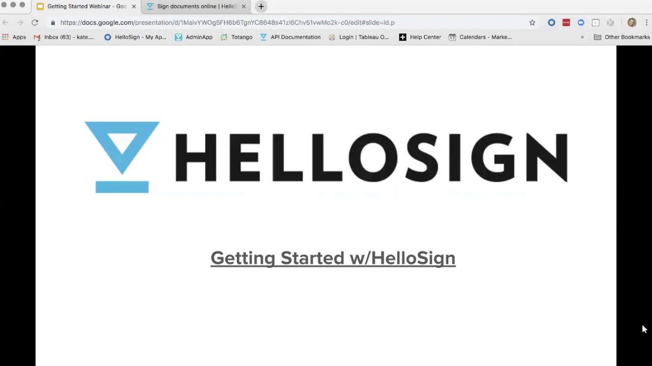 Getting Started w/HelloSign - YouTube
