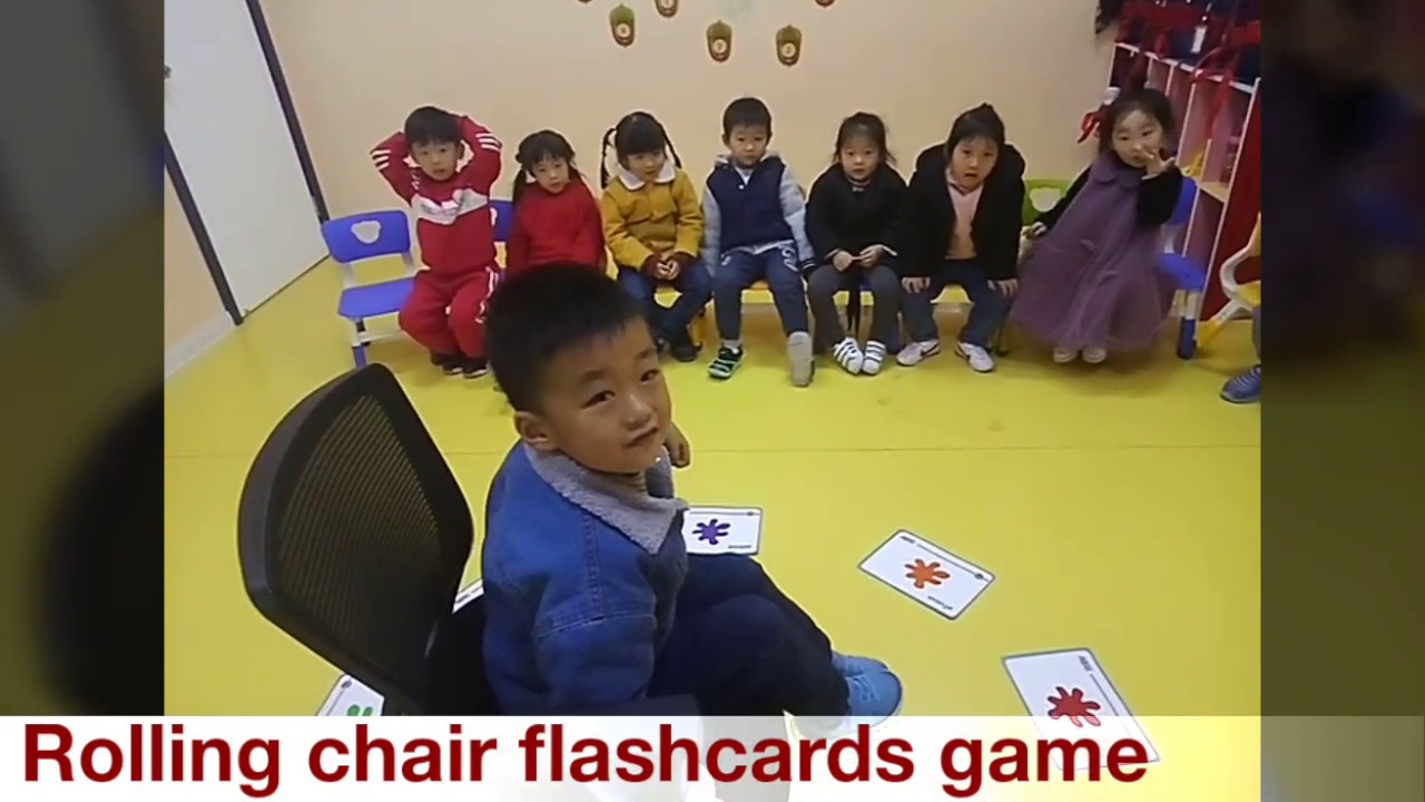 152 - Best flashcards game - Rolling chair - English teaching games ...