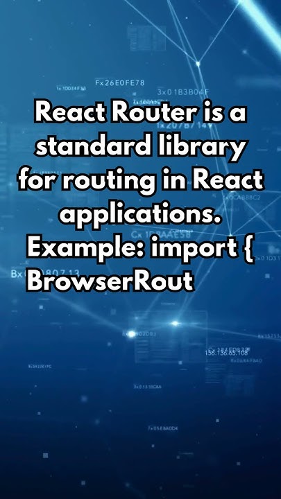 What is React Router ReactJS 100 Interview Questions #shorts #reactjs #interview - YouTube