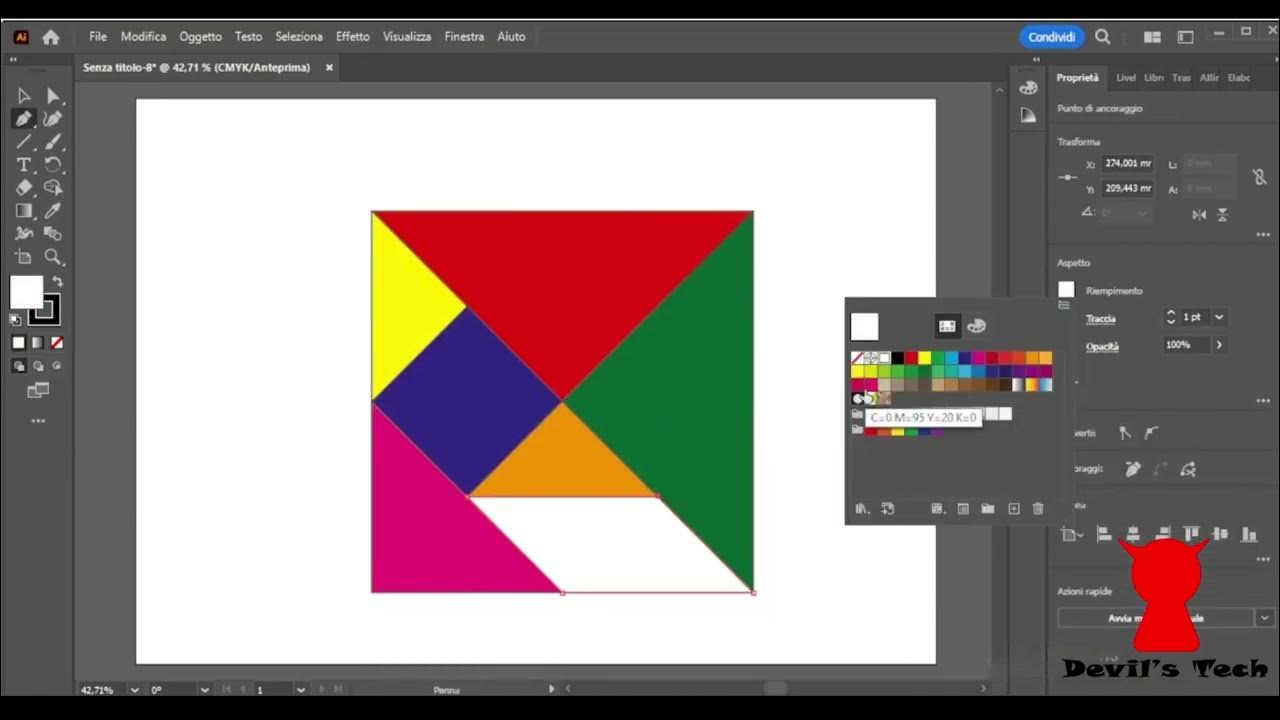 Crea il tuo Tangram in Adobe Illustrator: Tutorial Completo 🧩 - YouTube