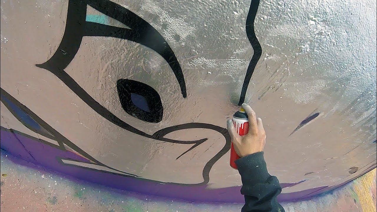 Graffiti - Rake43 - Silver Chrome & Black - YouTube