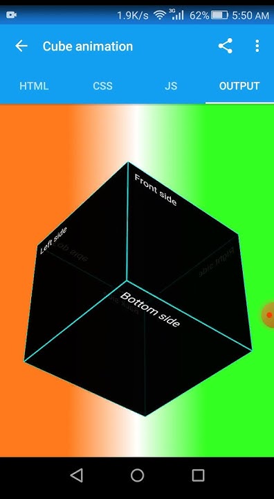 Creating A 3d Cube Animation Using Html Css And Javascript Youtube
