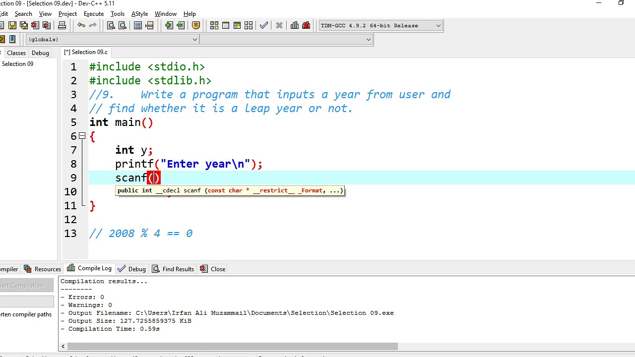 Selection 09. Leap Year or Not - YouTube