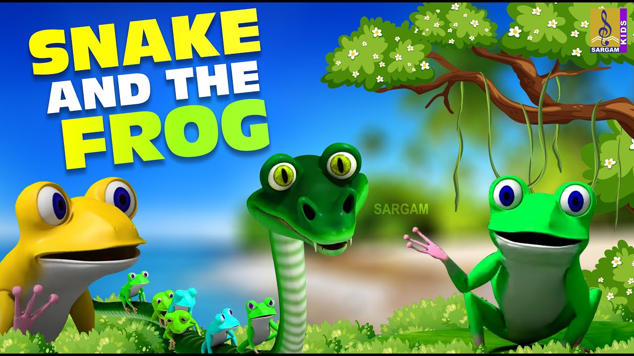 Snake and the Frog | English Cartoon | English Cartoon Story #snake # ...