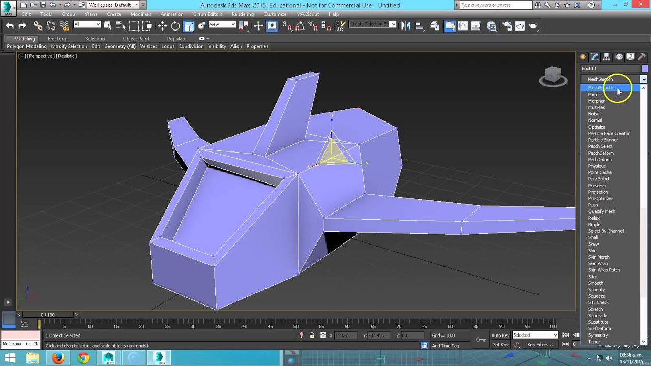 3DSMAX 05 Modelado Poligonal Nave - YouTube
