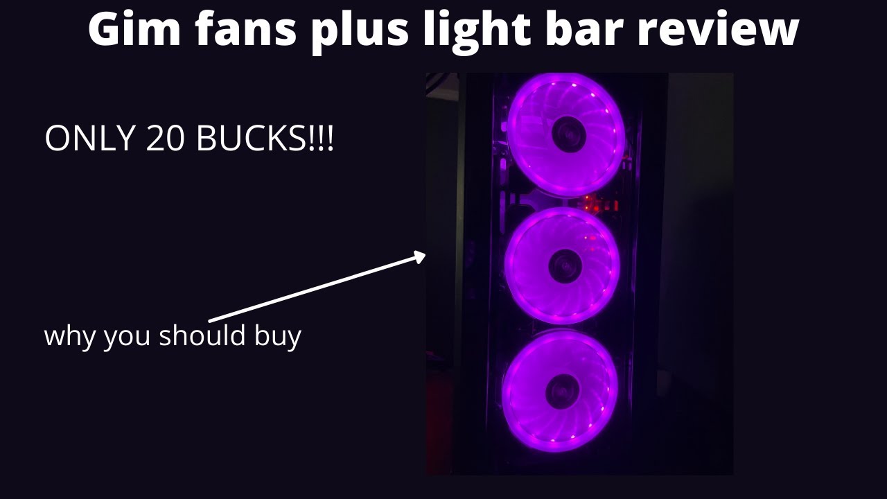 Gim fans plus light bar review - YouTube