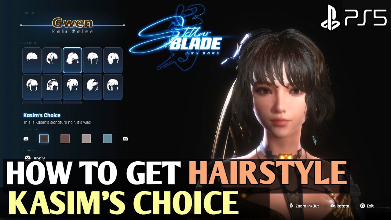 How to Unlock Kasim's Choice Hairstyle STELLAR BLADE Kasim's Choice ...