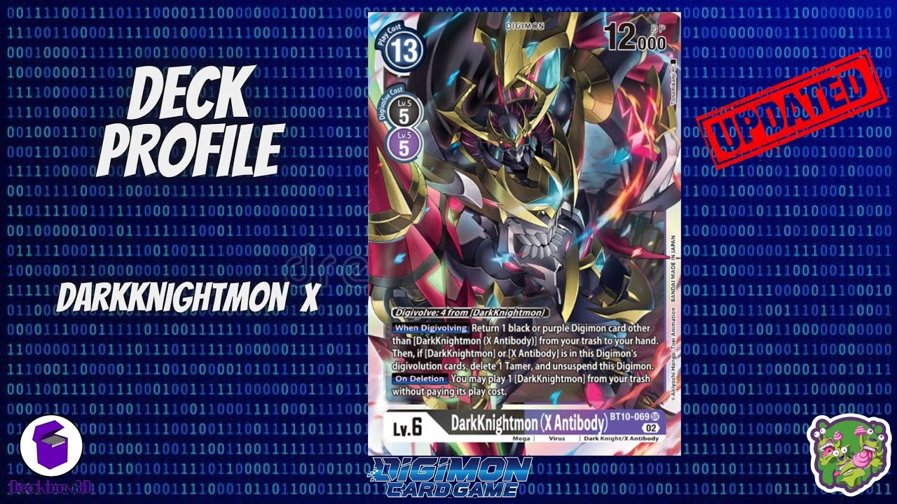 Deck profile DarkKnightmon X | BT16 - YouTube