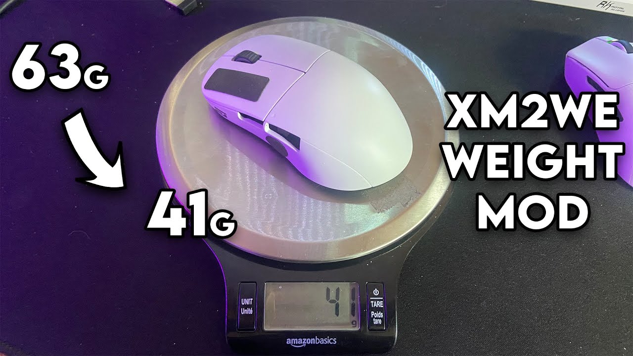 63 down to 41g | XM2WE Weight Mod - YouTube