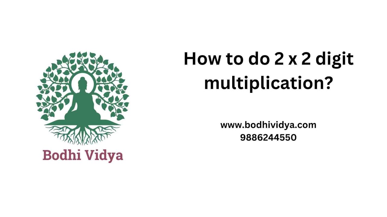 how to do 2 x 2 digit multiplication - YouTube