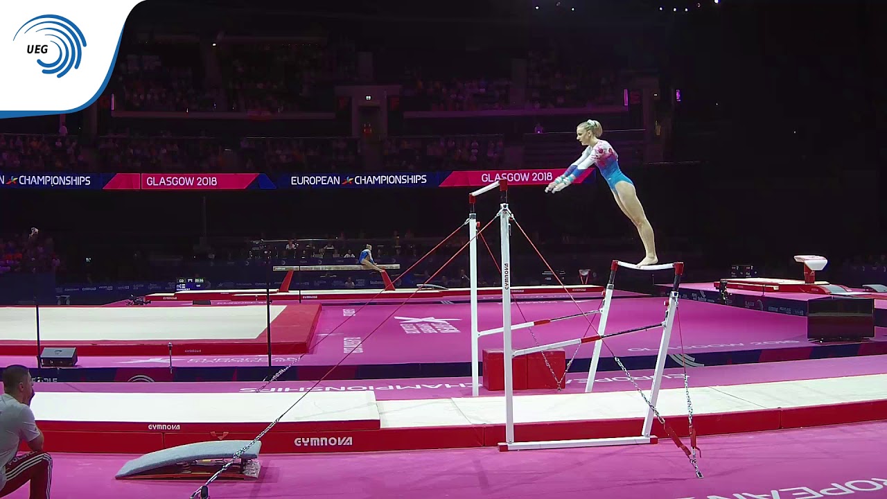 Gabriela JANIK (POL) - 2018 Artistic Europeans, qualification bars ...