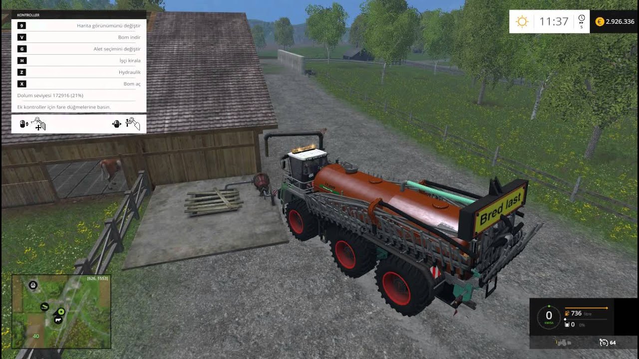 Farming Simulator 2015 Lantmannens Vredo VT5518-3 Manure Spreader Mod ...
