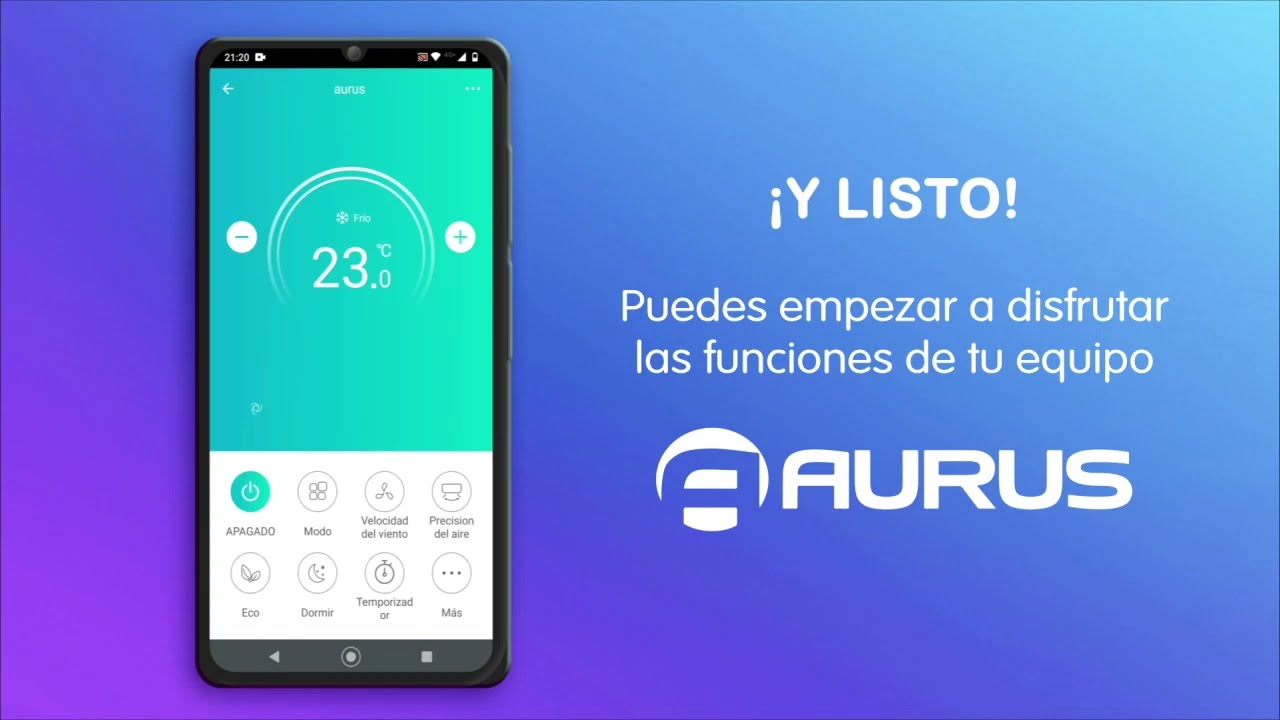 Conecta tu minisplit AURUS con tu celular - YouTube