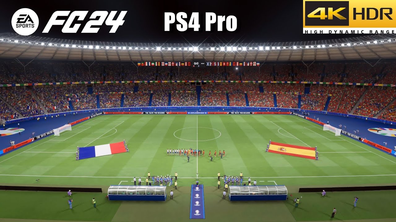 FC 24 Old Gen PS4 Pro Gameplay [4K HDR] Euro 2024 Final - Spain Vs ...