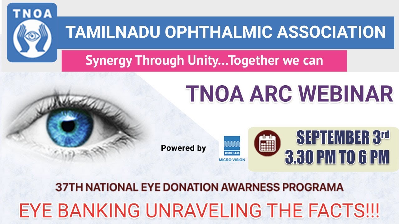 TNOA Webinar - Eye Banking: Unraveling the facts!!! - YouTube