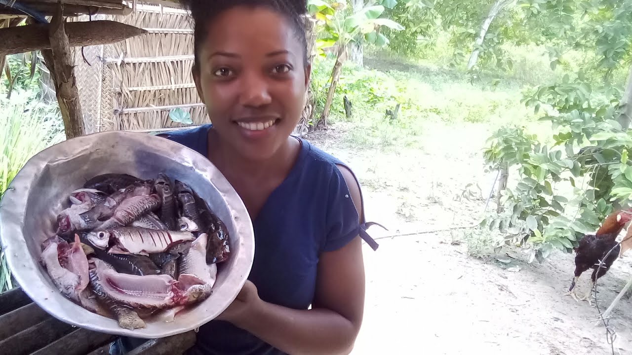 Tratando uma bacia de peixe: A pescaria foi muito boa - YouTube