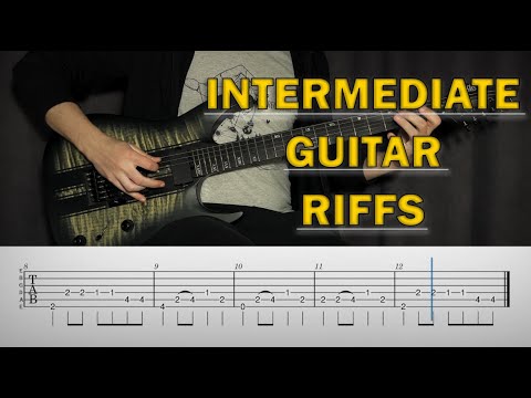 20 Cool Intermediate Guitar Riffs - YouTube
