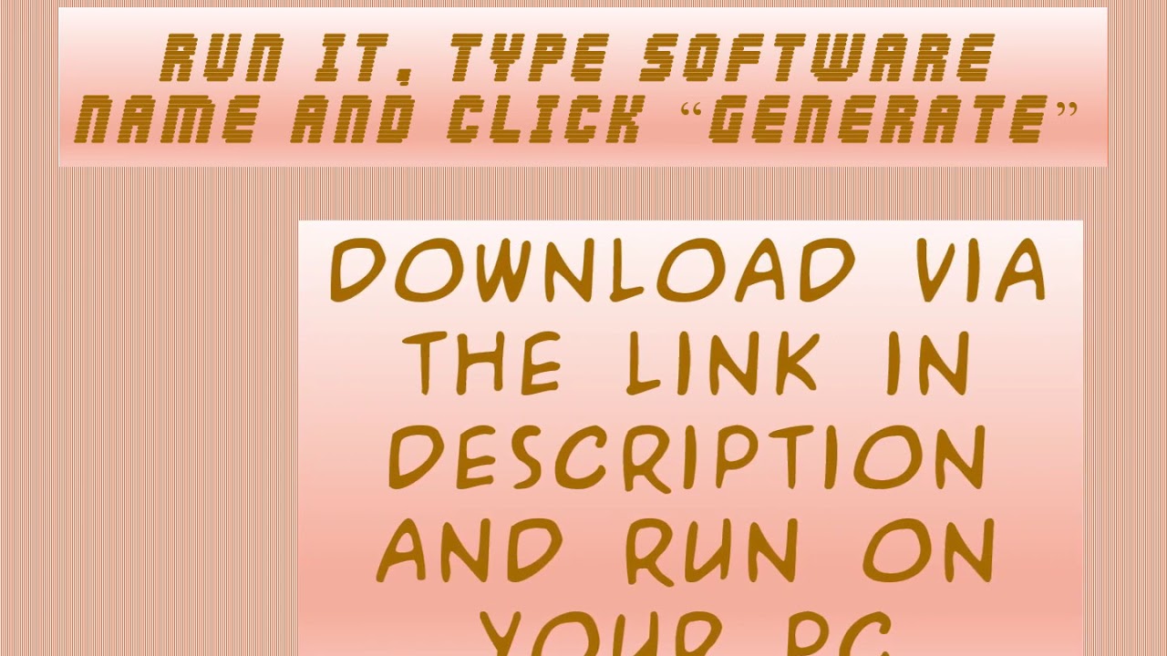 Download Universal Keygen Generator and Generate Product Keys for ...