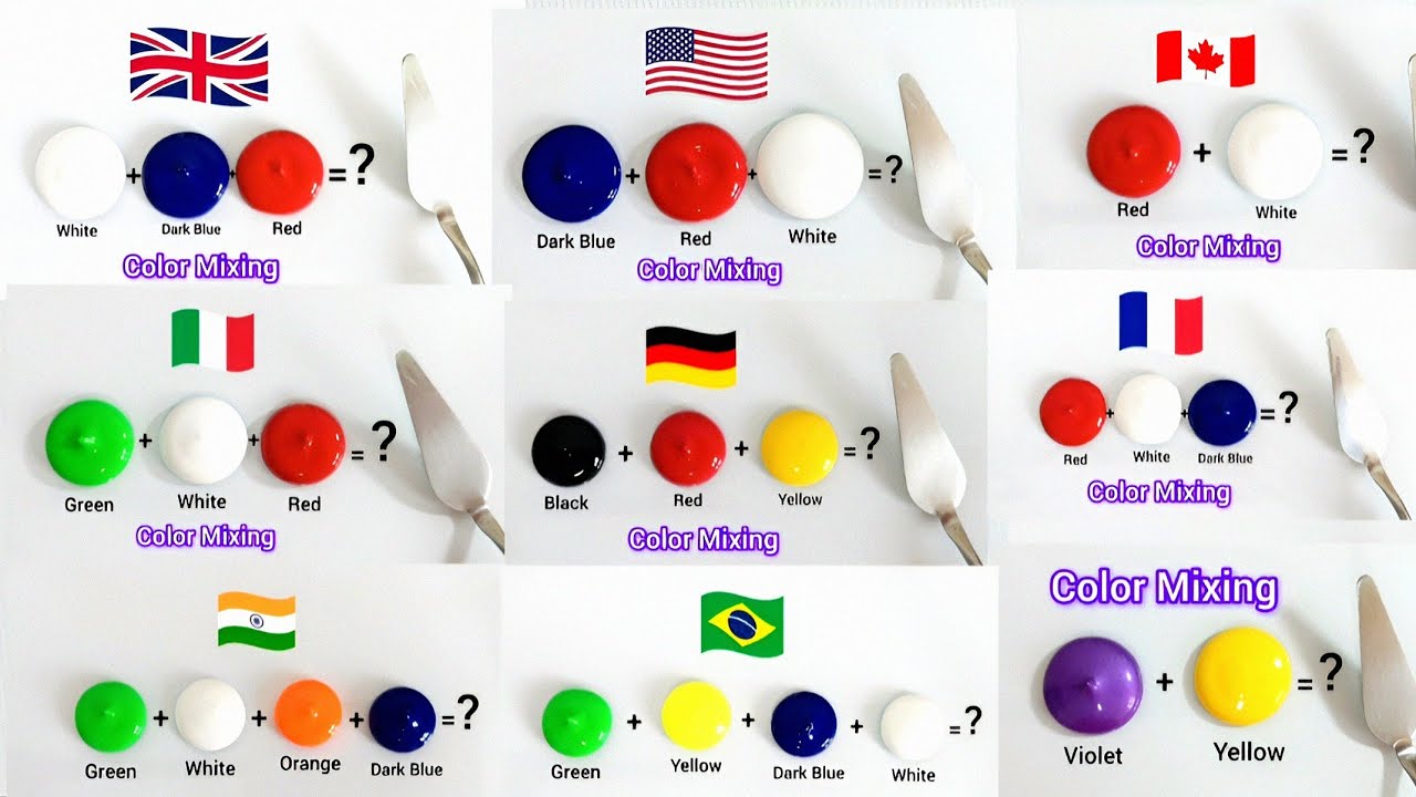 All most beautiful colour combinations 🎨 Color mixing | colour mixing ...