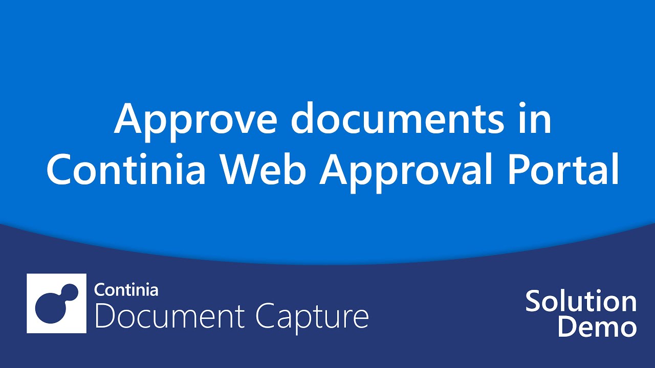 Approve documents in Continia Web Approval Portal - YouTube
