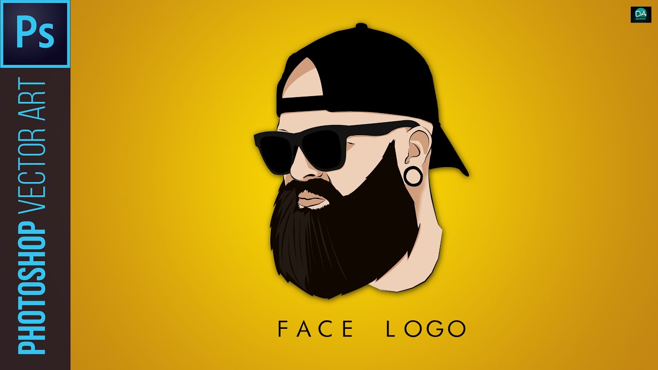 VECTOR ART EFFECT FACE LOGO IN PHOTOSHOP | VECTOR PORTRAIT - YouTube