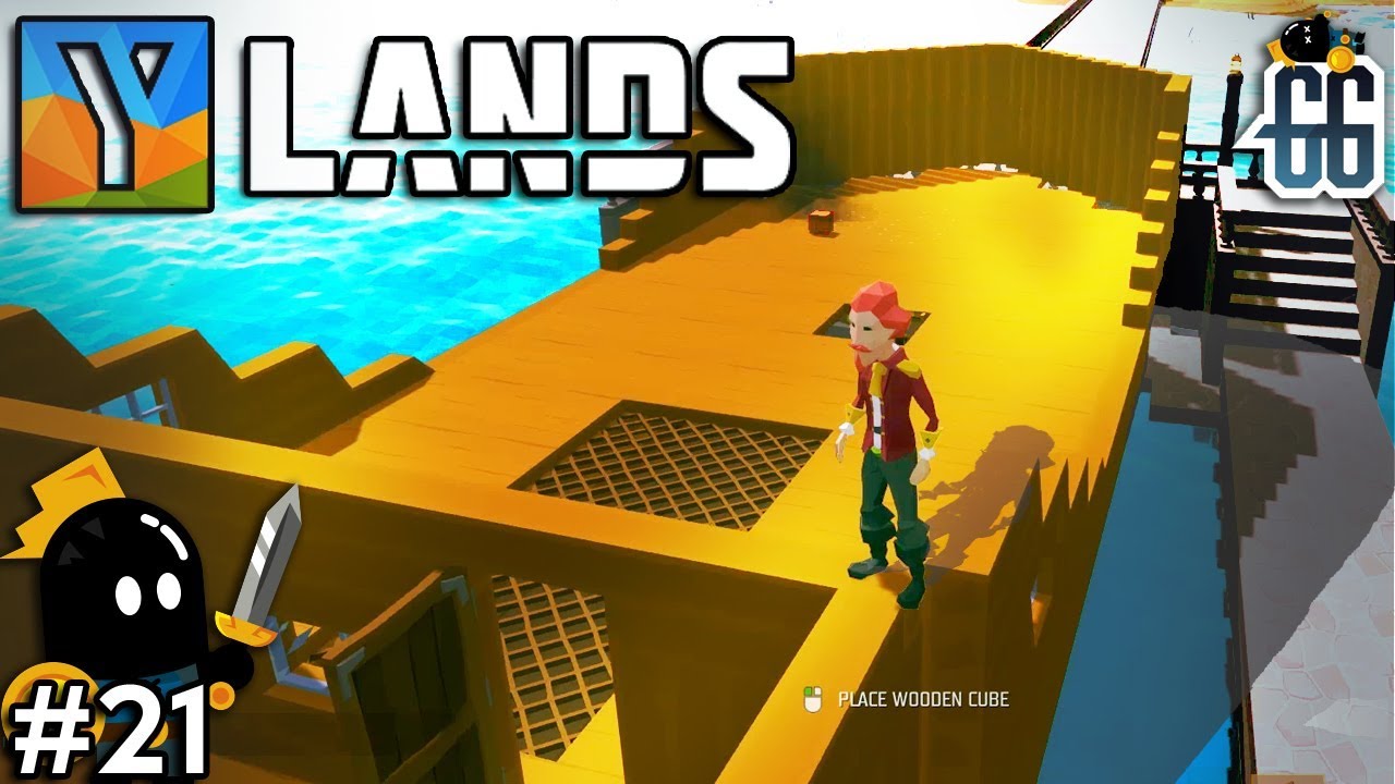 Ylands - SHIP CONSTRUCTION CONTINUES - WORKING ON THE BOW! - EP21 - YouTube