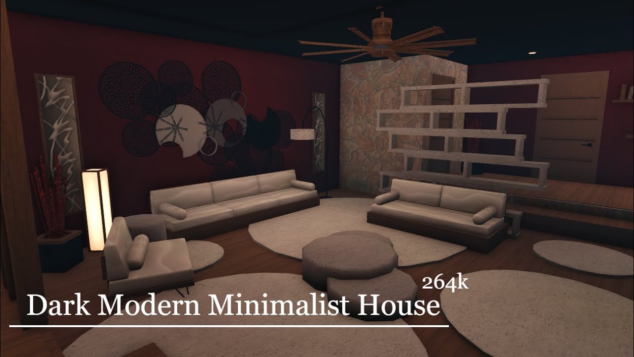 || Dark Modern Minimalist House || Roblox Bloxburg Speedbuild || Part 2 ...