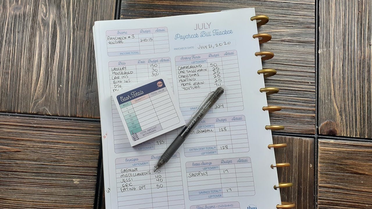 July Budget Week 3 Set Up Budget By Paycheck Workbook YouTube July Budget Week 3 Set Up Budget By Paycheck Workbook YouTube