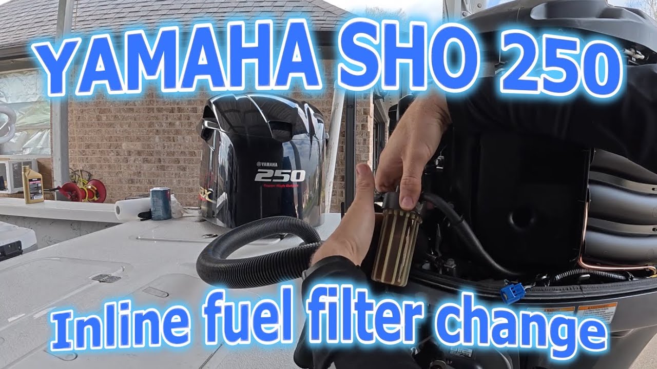 Yamaha 250 SHO Inline Fuel Filter change | DIY How to - YouTube