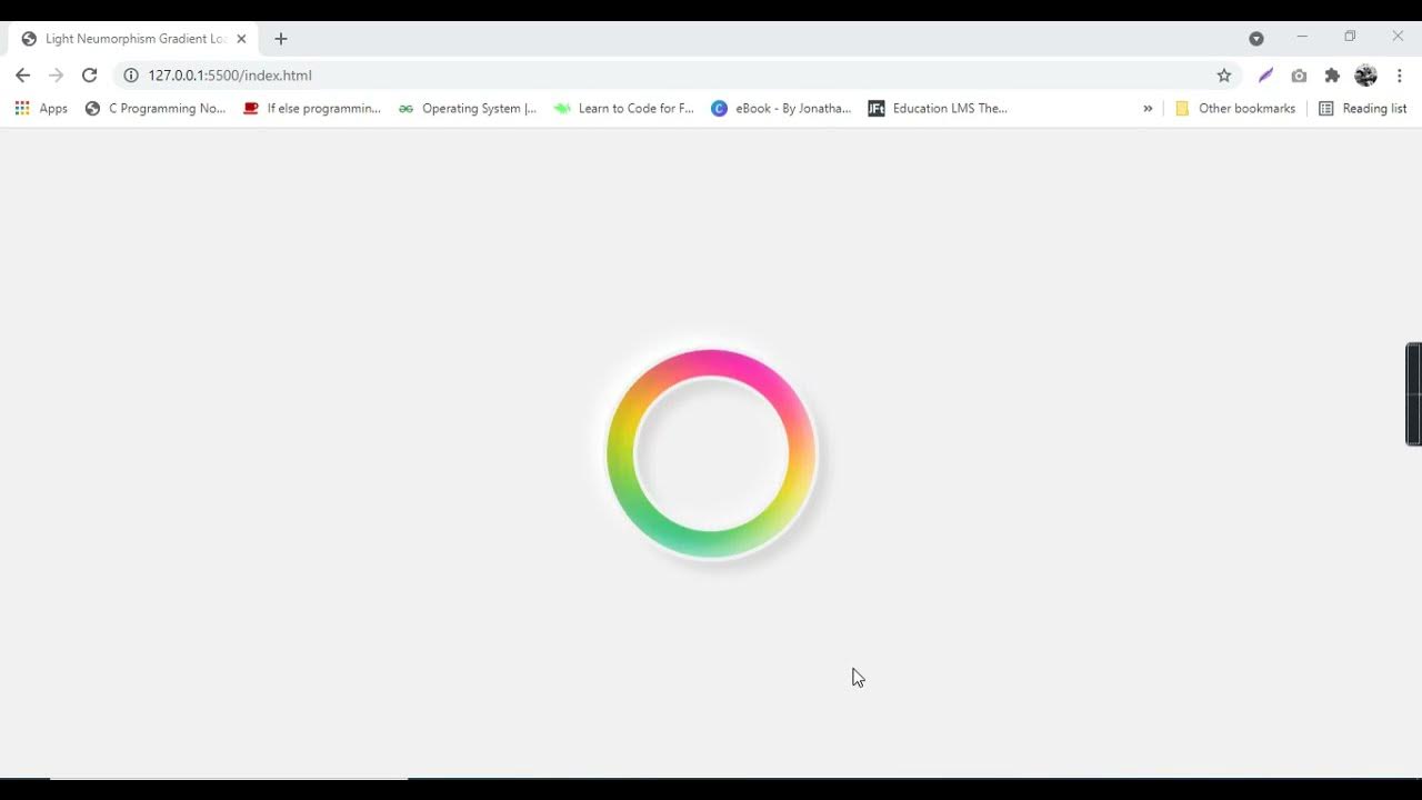 Light Gradient Loader - HTML & CSS - YouTube