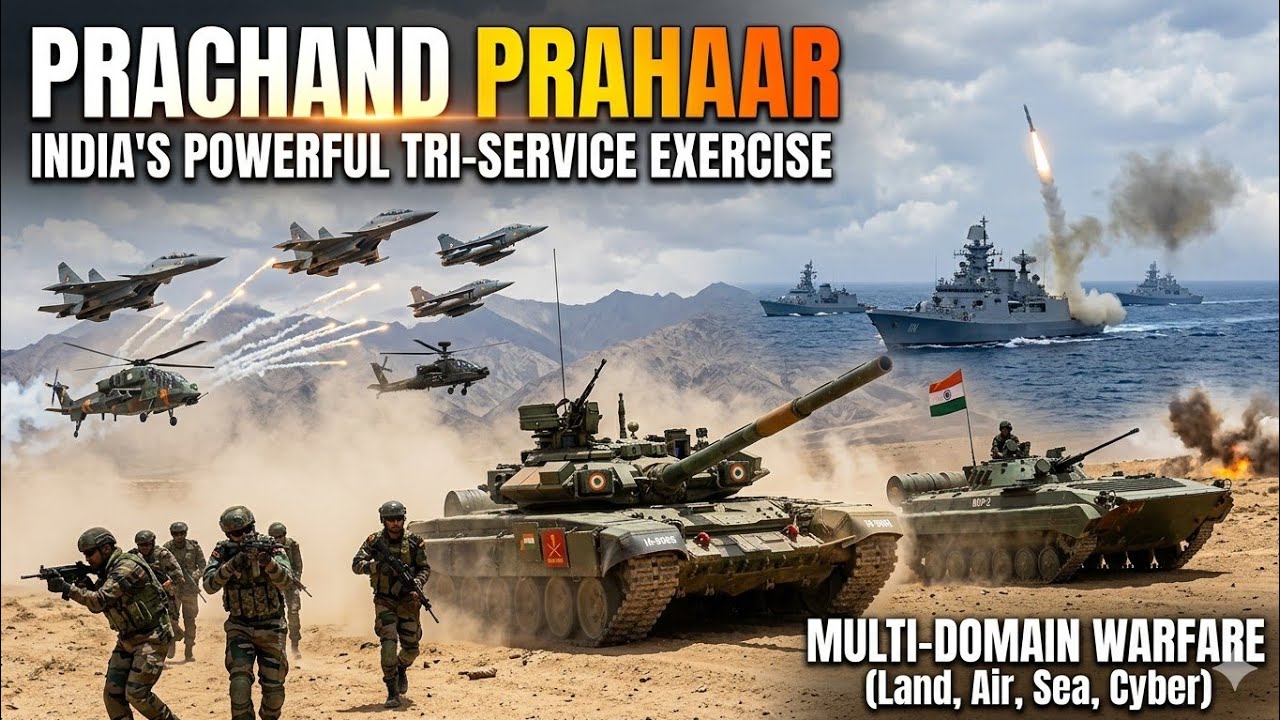 Indian Army Tri-Service Integrated Multi-Domain Warfare Exercise ...