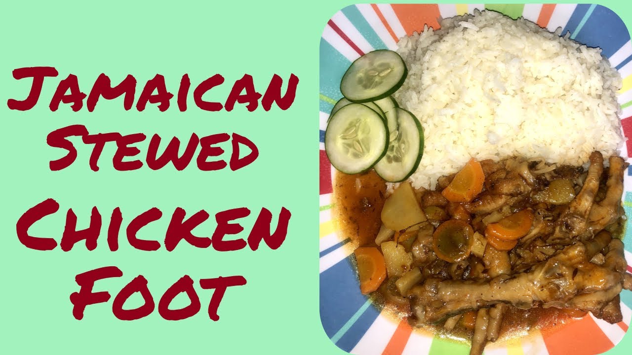 How To Cook Jamaican Stewed Chicken Foot - YouTube