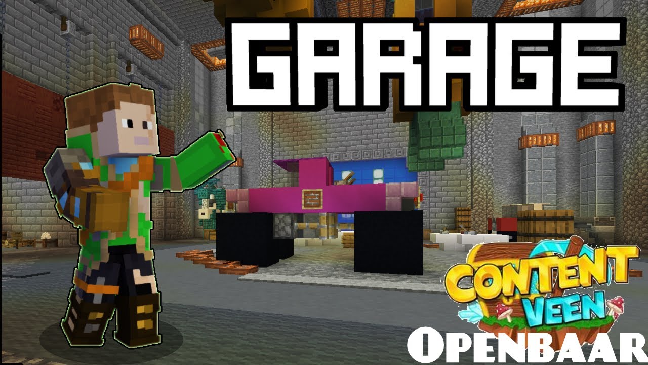 Ik Bouw Een GIGANTISCHE Garage In CONTENTVEEN (Minecraft survival) - YouTube