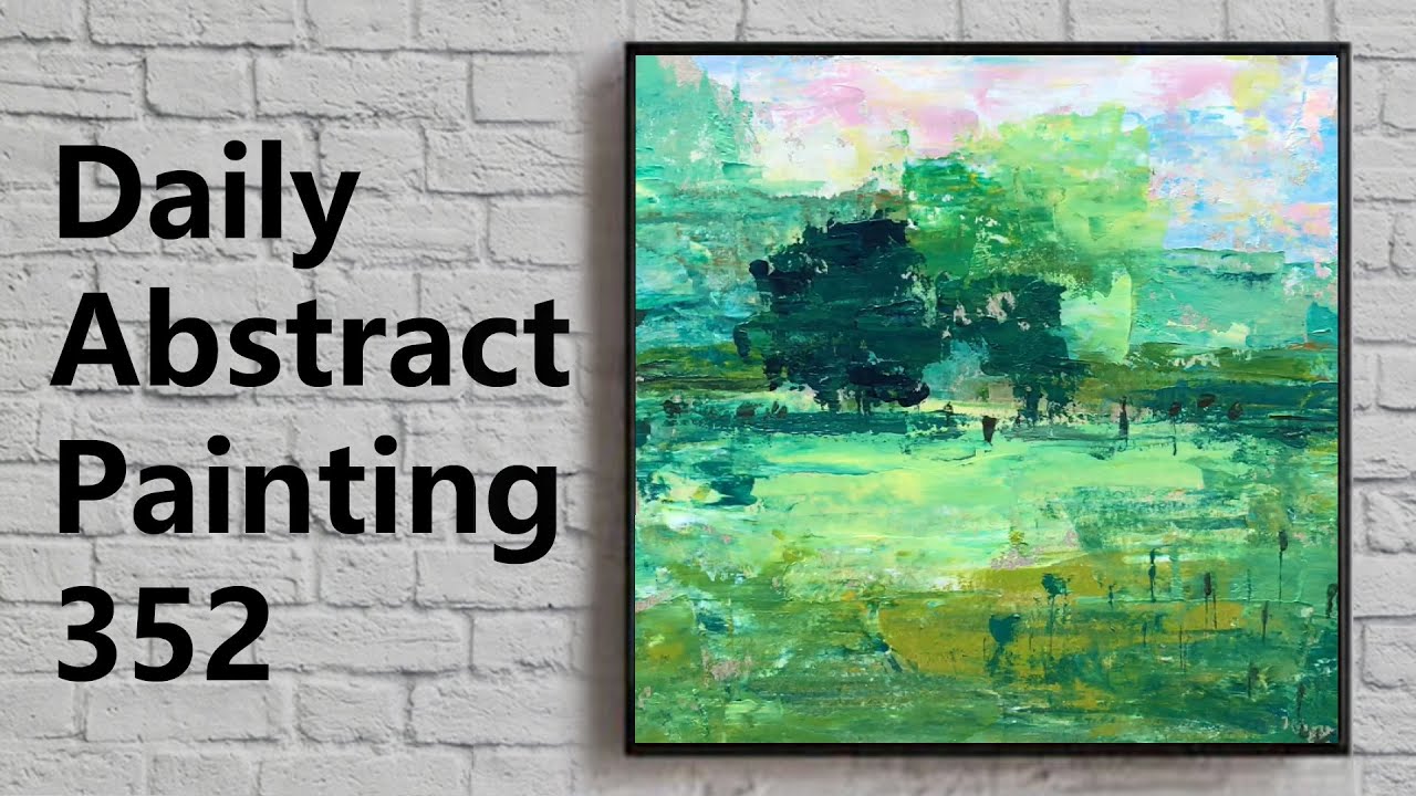 Abstract Painting for Beginners | Acrylic | Daily Challenge 352 - YouTube