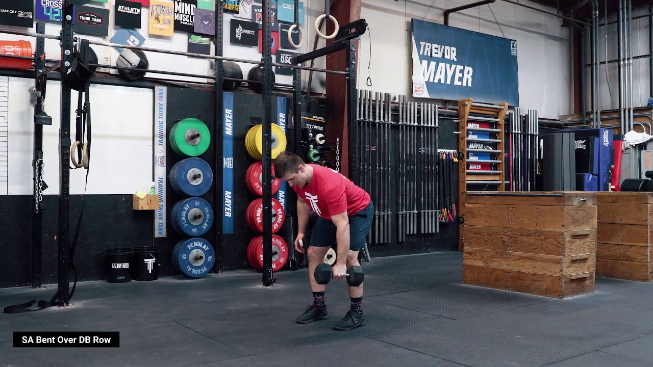 SA Bent Over DB Row | TTT Exercise Index - YouTube