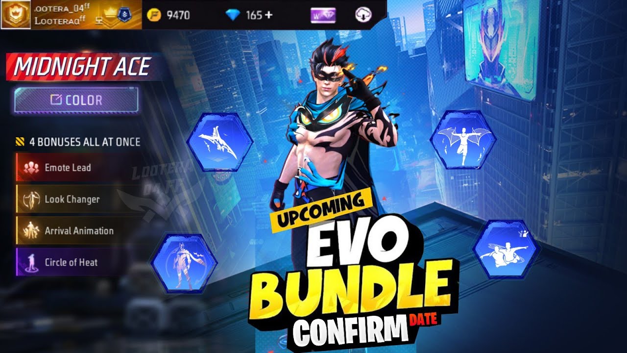 New Evo Bundle (Confirm Date) 💥🤯| Midnight Ace Bundle Free Fire | New ...