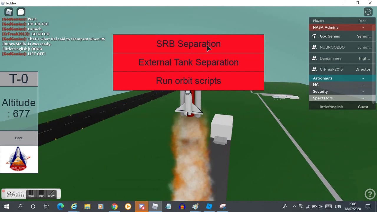 STS-1080 - STS-Aspiration - Official ROBLOX NASA Mission - YouTube