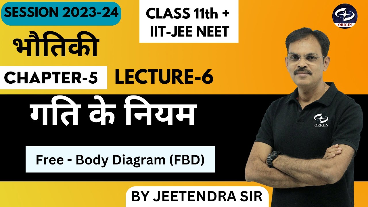 L-6 Laws of Motion | Free - Body Diagram | गति के नियम Physics Class 11 ...
