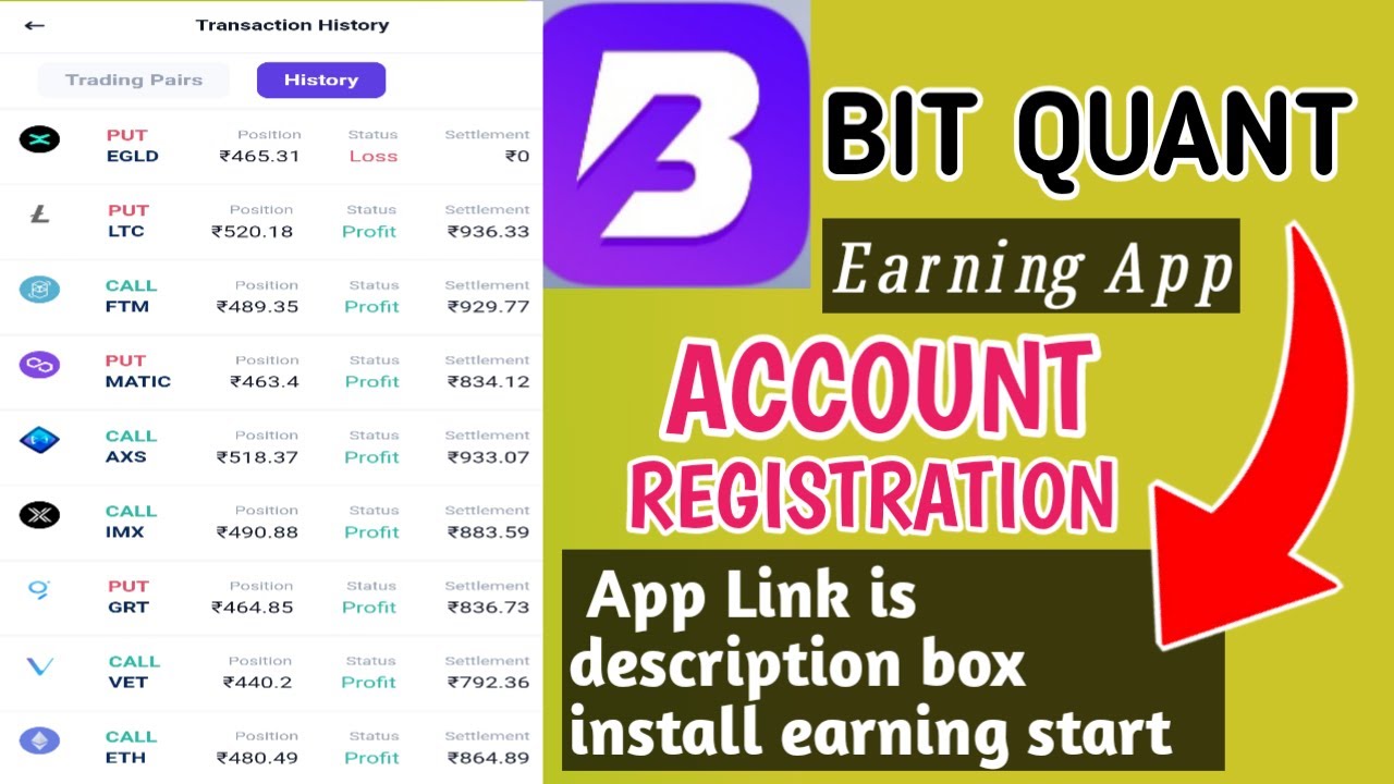 Bit Quant account full registration 2023 | Bit Quant App Money Trading ...