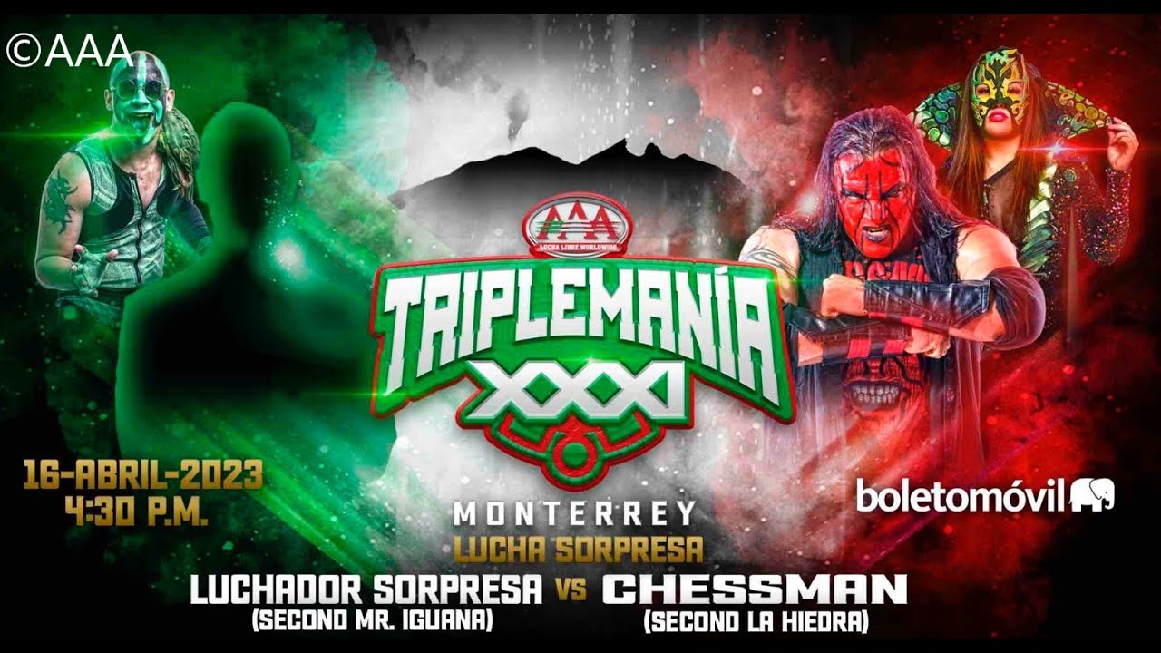 Chessman vs ??? / Singles Match / AAA TripleMania XXXI Monterrey / WWE ...