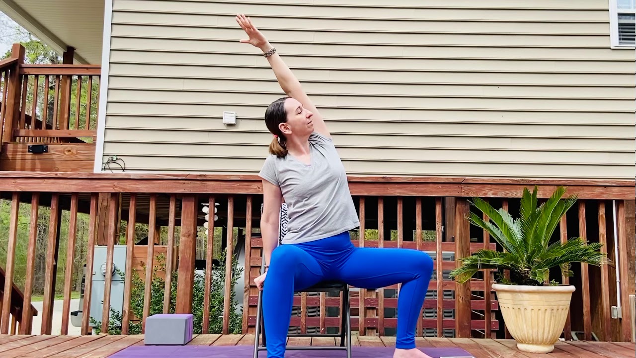 Chair Yoga Outside with Carrie - YouTube
