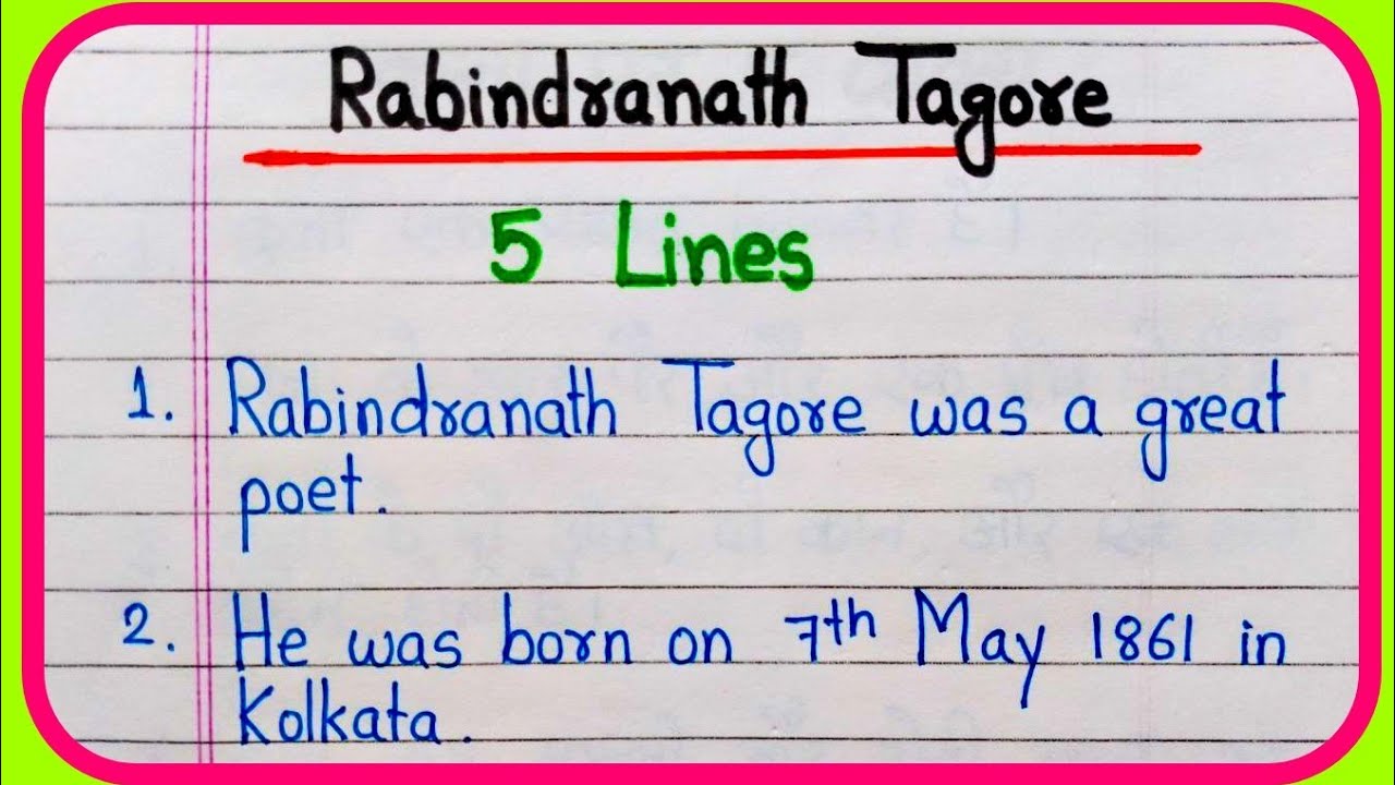 5 Lines On Rabindranath Tagore In English Short Essay On Rabindranath 5-lines-on-rabindranath-tagore-in-english-short-essay-on-rabindranath