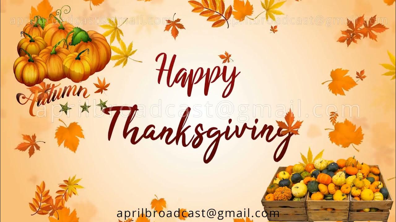 Thanksgiving Set 05- Virtual Green Screen Background Loop - YouTube